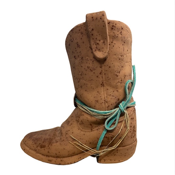 Accents | Ceramic Cowboy Boot Vasevessel | Poshmark